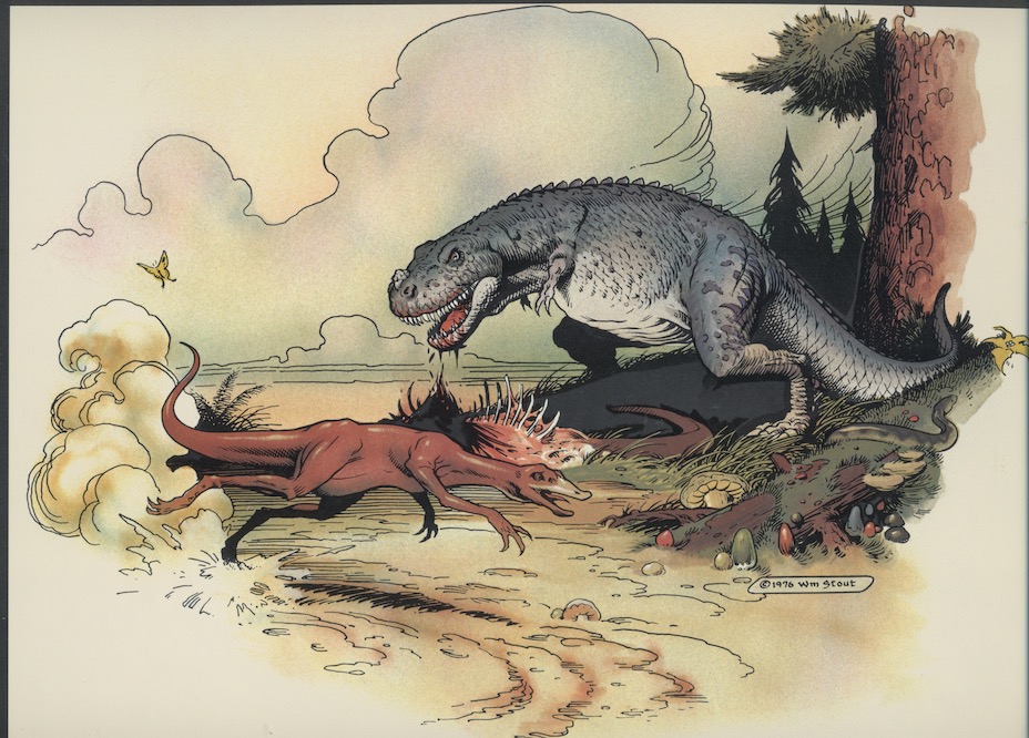 THE PREHISTORIC WORLD OF WILLIAM STOUT. Signed by the author. Limited ...