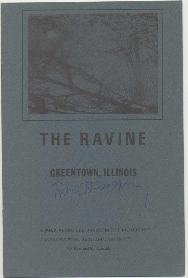 THE RAVINE: Greentown, Illinois. 1976. 1st edition. Signed by the ...